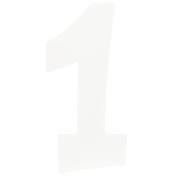 White Wood Number Wall Decor - 1 | Hobby Lobby | 241976